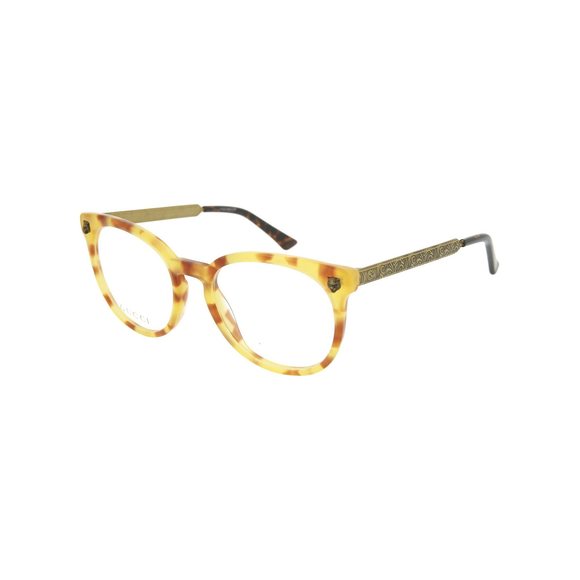 Gucci | Accessories | New Gucci Gg29o 008 Shiny Light Havana Eyeglasses ...
